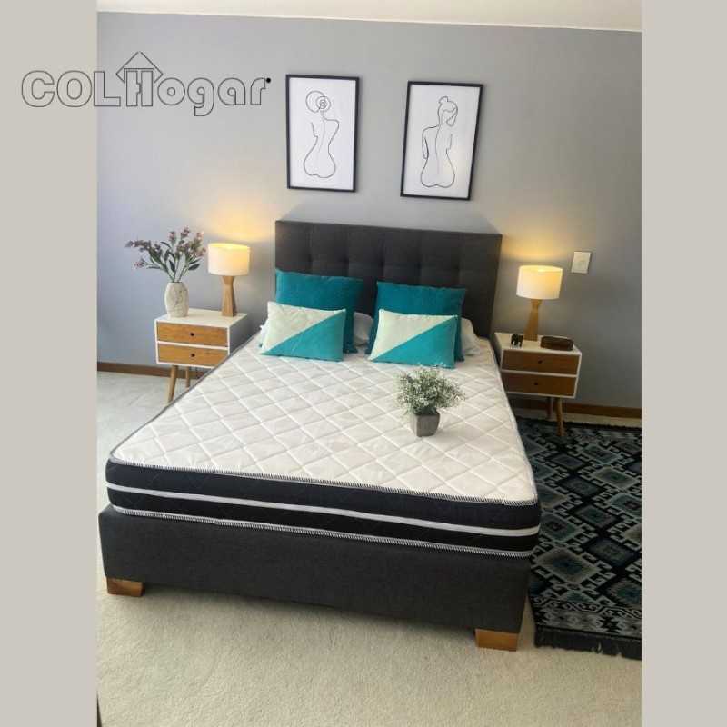 COLCHON BALI 100X190 + BASE CAMA + ESPALDAR