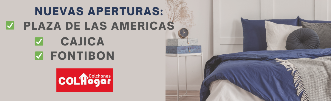 Colhogar Colchones y Camas de las Mejores Marcas. Crédito Inmediato.
